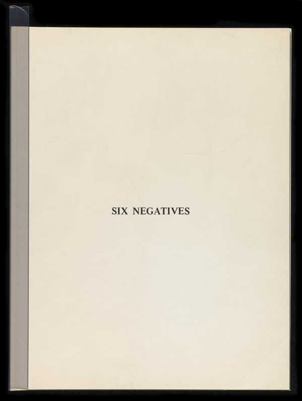 ‘Six Negatives‘, Art & Language (Ian Burn, 1939-1993; Mel Ramsden, born ...