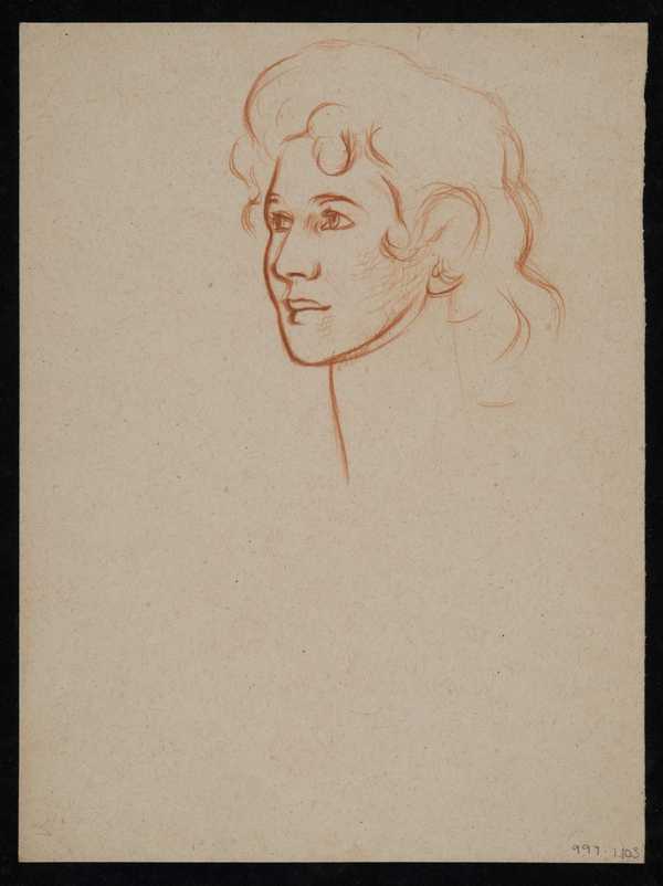 Study of a young unidentified woman‘, Sir William Rothenstein‘, Sir ...