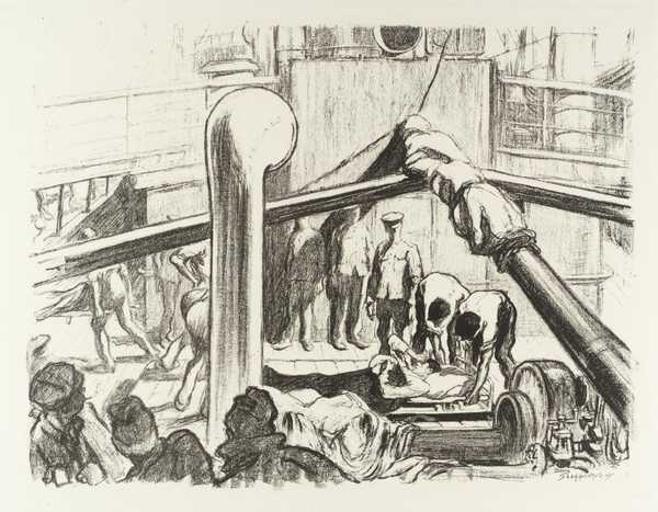 ‘On Board a Hospital Transport‘, Claude Shepperson, c.1917 | Tate