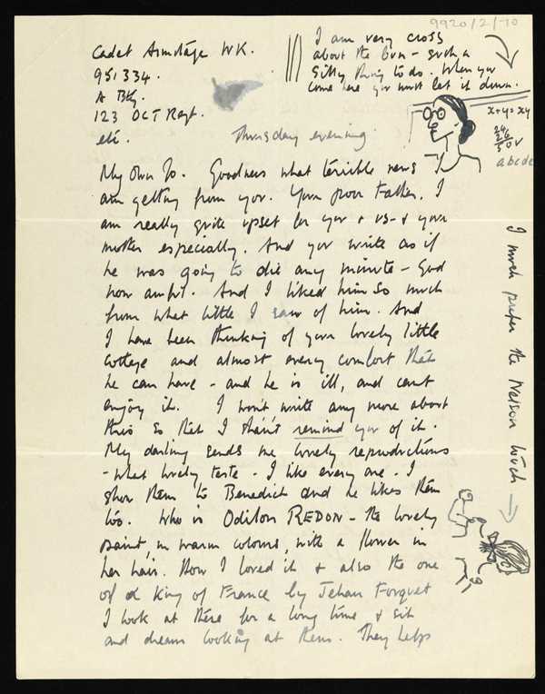 Letter from Kenneth Armitage to Joan Moore‘, Kenneth Armitage ...