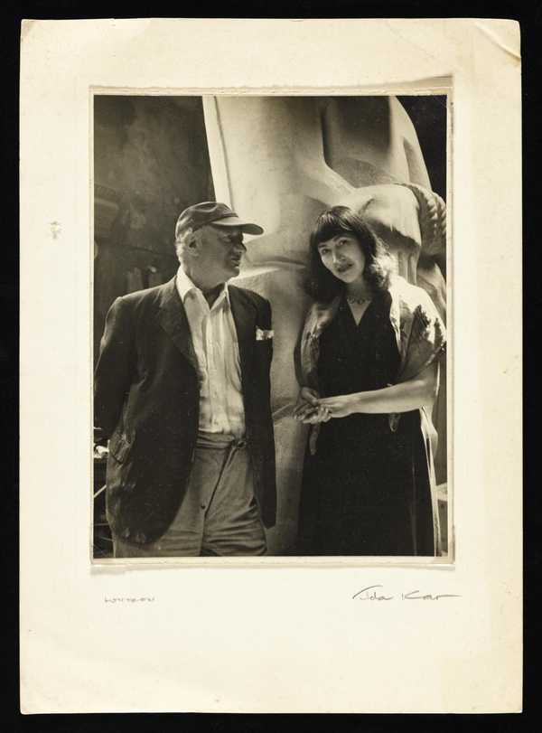 Photograph of Jacob Epstein and Kathleen Garman‘, Ida Kar‘, Ida Kar ...