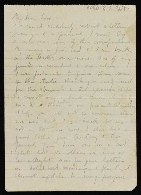 Letter from John Nash to Christine Nash‘, John Nash, recipient ...