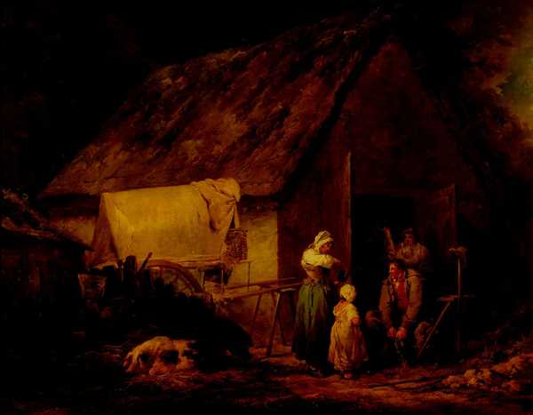 ‘Morning: Higglers Preparing for Market‘, George Morland, 1791 | Tate