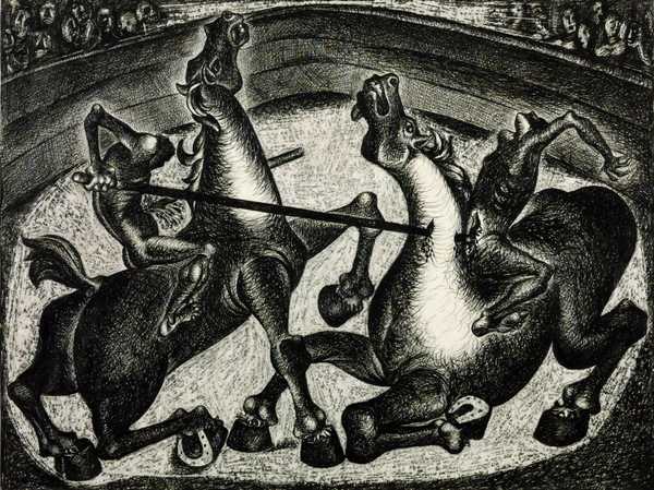 ‘The Tournament‘, André Fougeron, 1937 | Tate