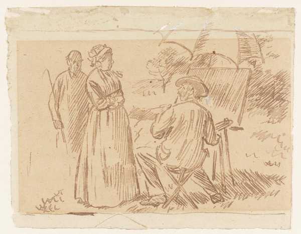 ‘Artist Sketching‘, Charles Samuel Keene | Tate