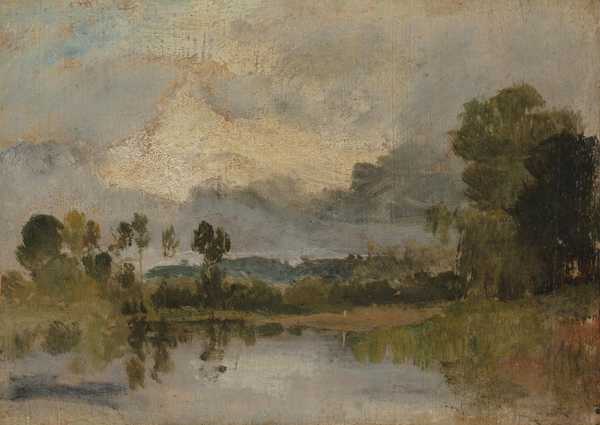 ‘The Thames near Windsor‘, Joseph Mallord William Turner, c.1807 | Tate