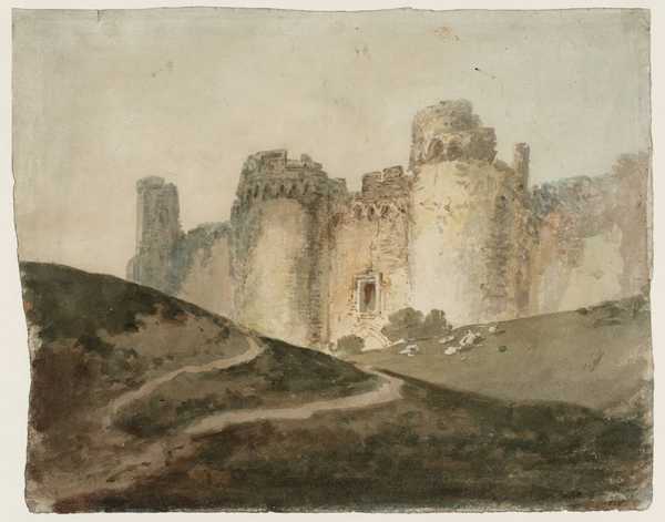 ‘The Ruined Walls and Gateway of a Castle‘, pupil of Joseph Mallord ...