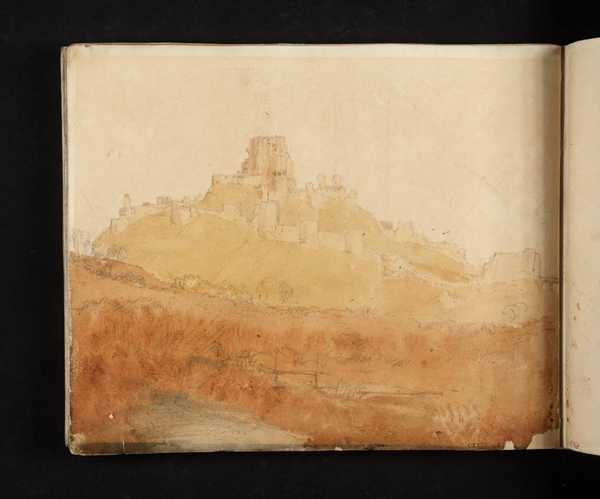 ‘Corfe Castle from the South-West‘, Joseph Mallord William Turner, 1811 ...