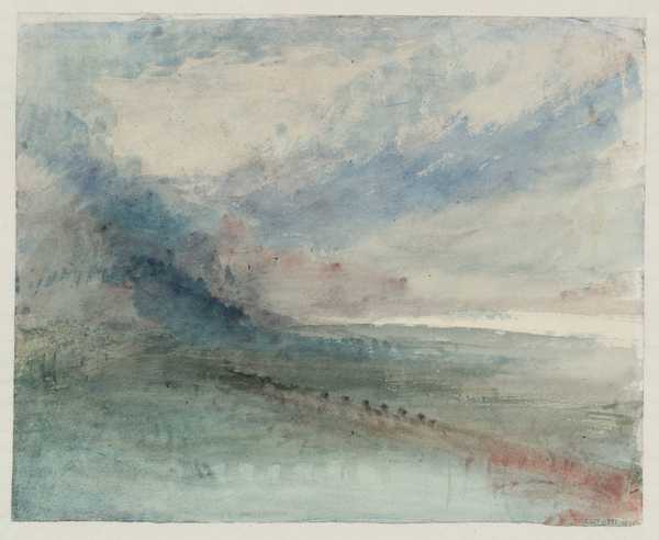‘Lake Scene‘, Joseph Mallord William Turner, c.1842–3 | Tate