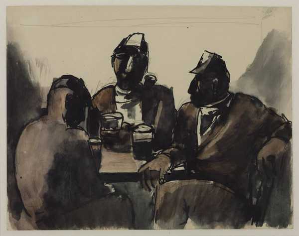 ‘In the Miner’s Arms‘, Josef Herman, 1954 | Tate