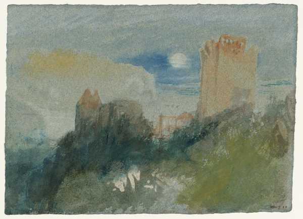 ‘The Castle at Tancarville, Normandy‘, Joseph Mallord William Turner, c ...