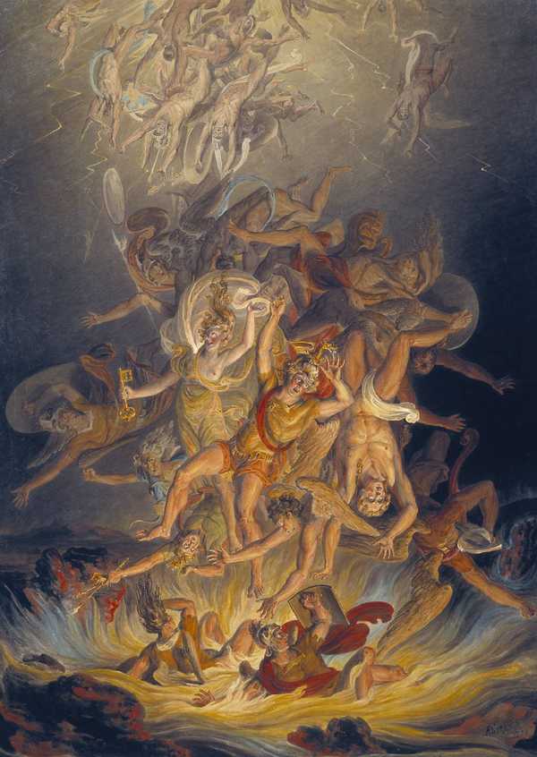 ‘The Fall of the Rebel Angels‘, Edward Dayes, 1798 | Tate