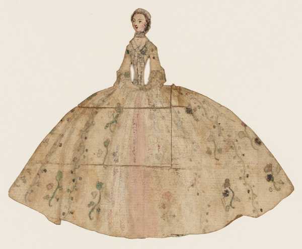 ‘Cutout Doll of a Lady in a Sprigged Blue and Pink Dress‘, Susanna ...
