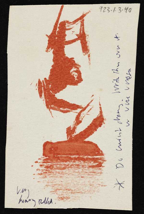 Printmaking experiment‘, Cecil Collins‘, Cecil Collins – Tate Archive ...