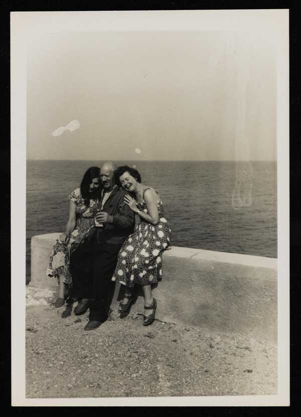 Photograph of Jacob Epstein, Kathleen Garman and unidentified woman at ...