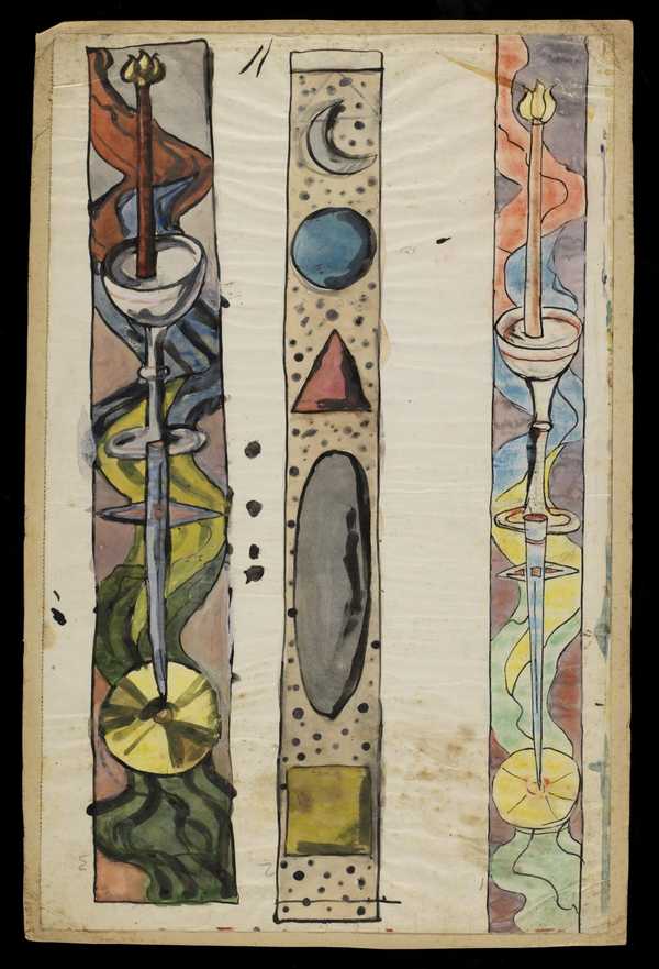 Abstract artwork‘, Ithell Colquhoun, [c.1931]‘, Ithell Colquhoun, [c ...