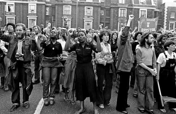 ‘Anti-National Front Demonstrators, New Cross Road, Lewisham, 13 August ...