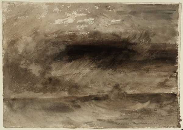 ‘Storm at Sea‘, Joseph Mallord William Turner, c.1824 | Tate