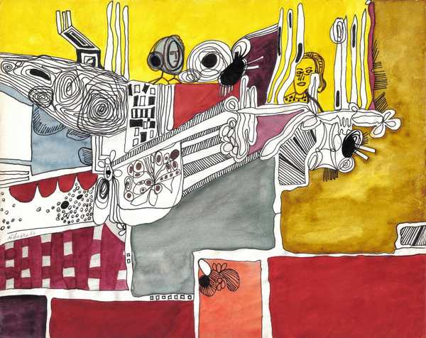 ‘Untitled (Drawing)‘, Lancelot Ribeiro, 1964 | Tate