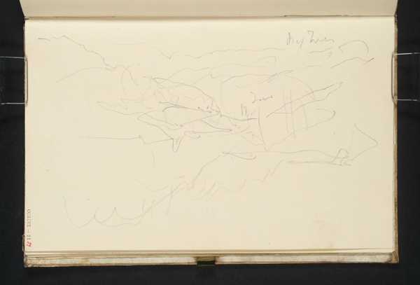 ‘Mountains with a Distant Tower, ?between Trieste and Graz‘, Joseph ...