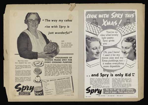 Two printed posters advertising Spry at Christmas‘, Keith Vaughan ...