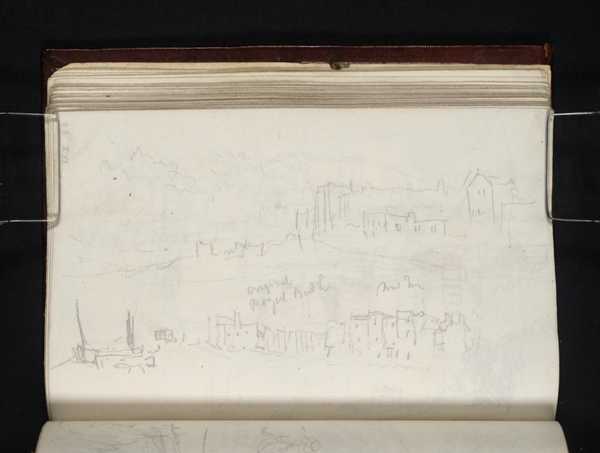 Buildings on the Coast‘, Joseph Mallord William Turner, c.1824 | Tate