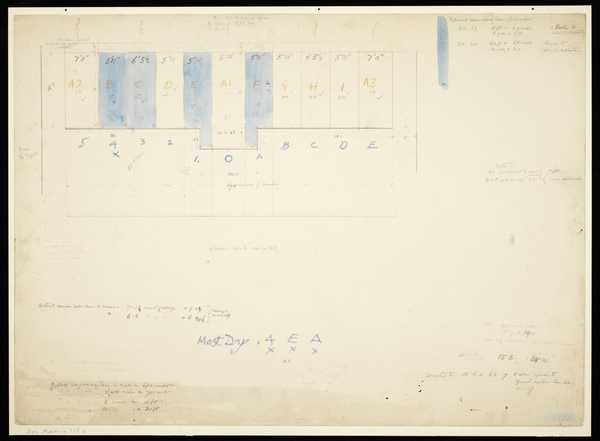 Two diagrams of the eleven parts of the Cecil Sharp House mural‘, Ivon ...