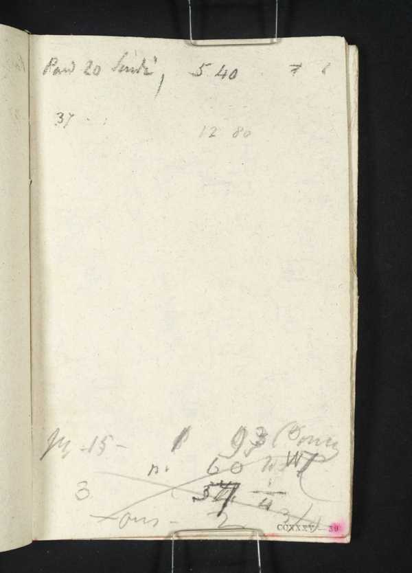 ‘Inscriptions by Turner: Notes and Calculations‘, Joseph Mallord ...