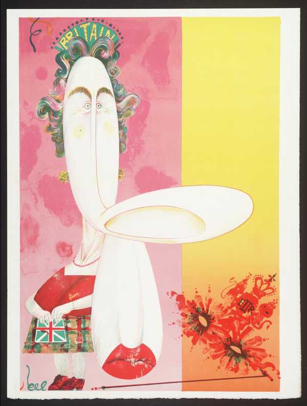 ‘The Queen‘, Gerald Scarfe CBE, 1970 | Tate