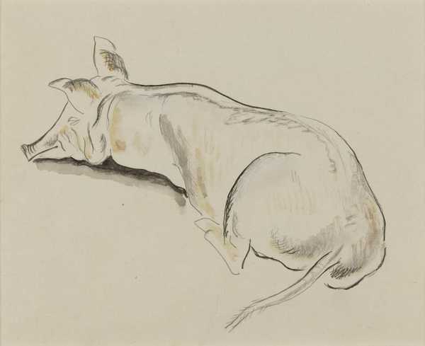 Drawing of a pig‘, David Jones, 1925–6‘, David Jones, 1925–6 – Tate ...