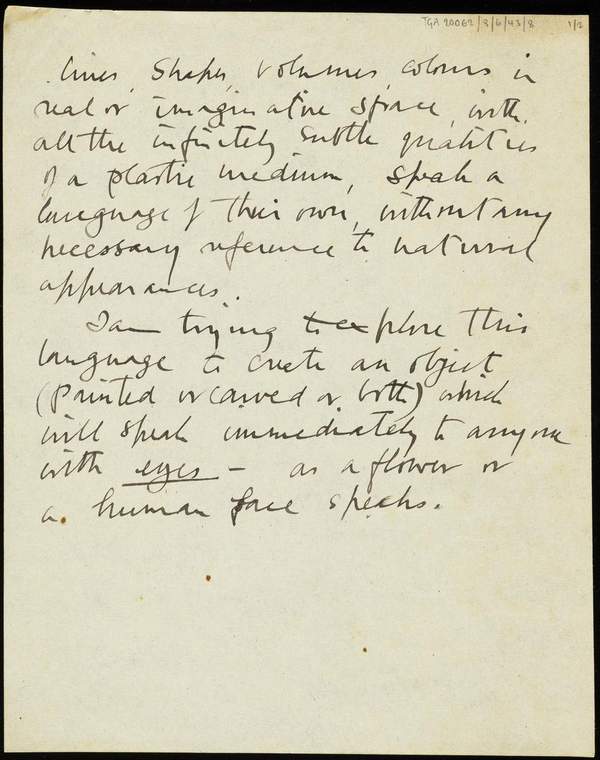 Incomplete letter from John Wells to J.P. Hodin‘, John Wells, recipient ...