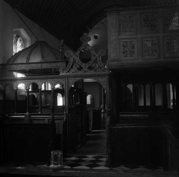Photograph of the interior of Rycote Chapel in Rycote, Oxfordshire ...