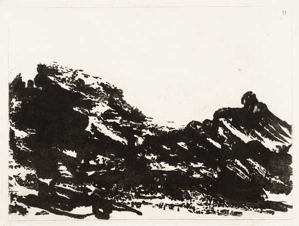 ‘Plate 9‘, Alexander Cozens, c.1785 | Tate