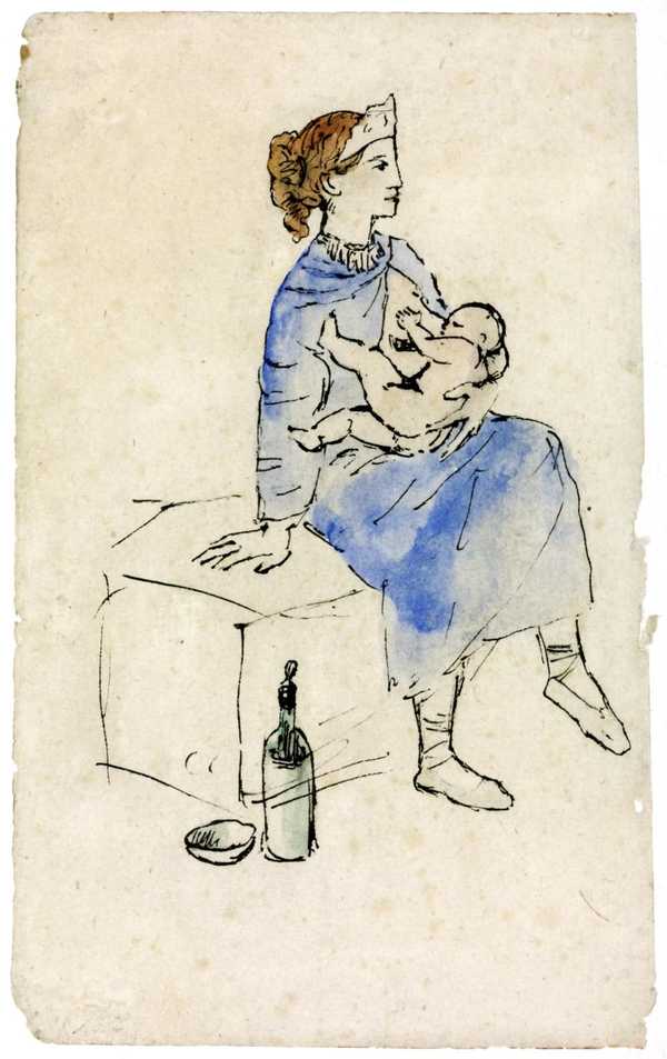 ‘Circus Artist and Child‘, Pablo Picasso, 1905 | Tate