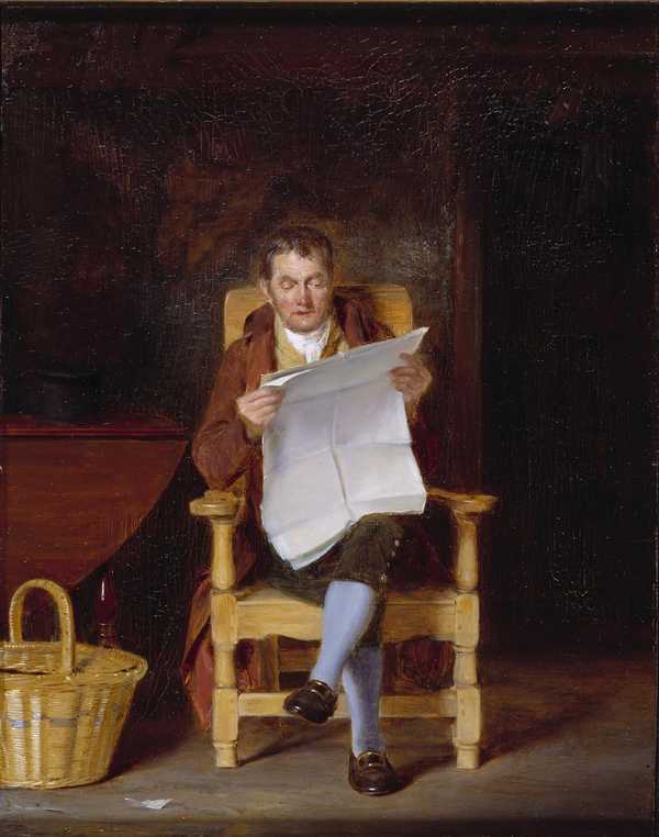 ‘A Man Reading‘, Thomas Sword Good, exhibited 1827 | Tate