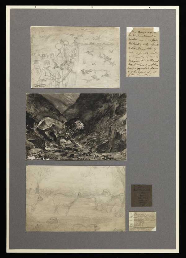 Three childhood drawings mounted on one board‘, David Jones, [c.1904 ...