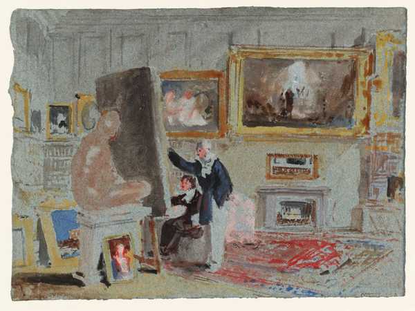 ‘Petworth House: Two Artists in the Old Library, with Washington ...
