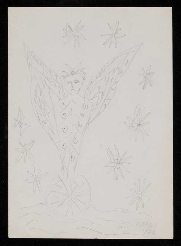 Drawing titled ‘Angel of the Stars’ by Cecil Collins‘, Cecil Collins ...