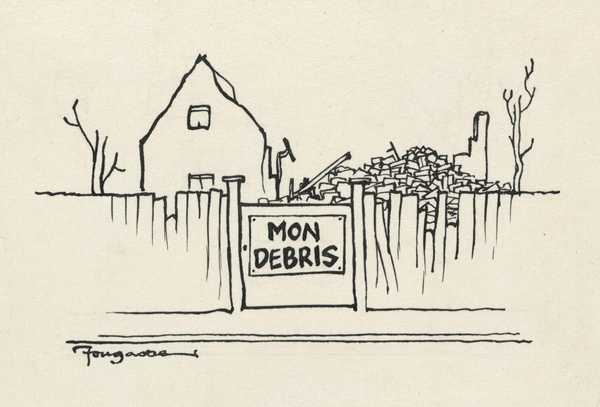 Cartoon for Punch titled ‘Mon Debris’‘, Fougasse, [c.1944]‘, Fougasse ...