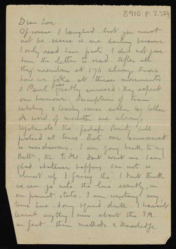Incomplete illustrated letter from John Nash to Christine Nash‘, John ...