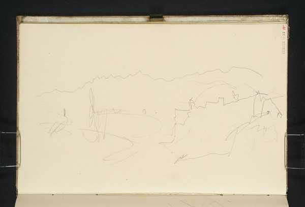 ‘Mountains with a Castle or Town, ?between Trieste and Graz‘, Joseph ...