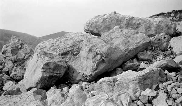 Black and white negative, stones, Swanage‘, Paul Nash‘, Paul Nash ...