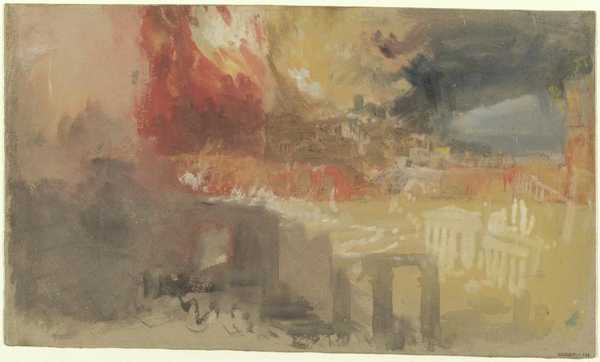 The Burning of Rome‘, Joseph Mallord William Turner, c.1834–40 | Tate