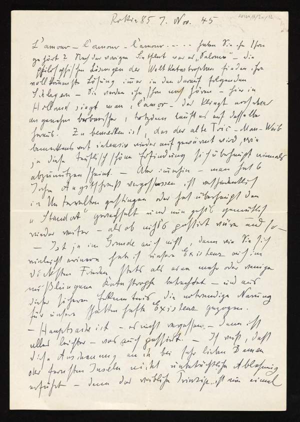 Letter from Max Beckmann, Amsterdam‘, Max Beckmann, recipient: Marie ...