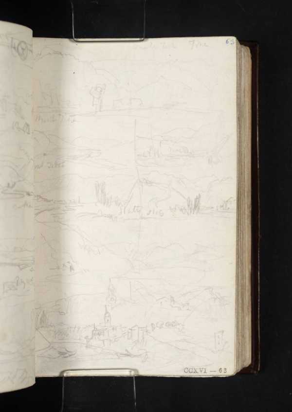 ‘Views of Countryside and Villages near Montigny‘, Joseph Mallord ...