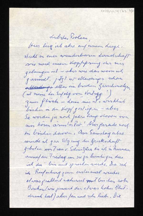 Letter to Elias Canetti‘, recipient: Elias Canetti, [5 July 1963 ...