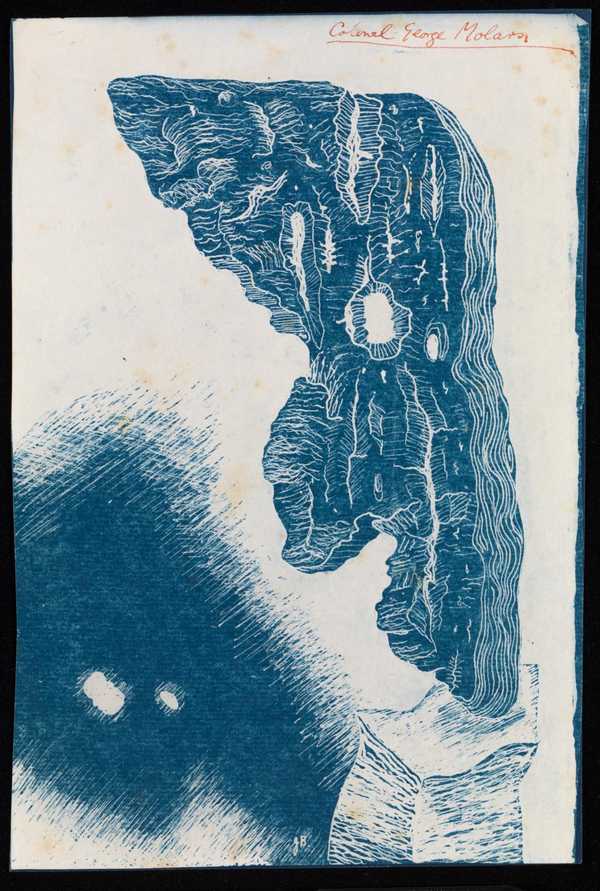 Letter from John Banting to Humphrey Spender, on the back of a trimmed ...