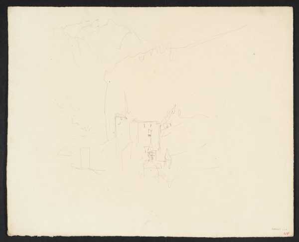 ‘Buildings, with Mountains‘, Joseph Mallord William Turner, c.1830–41 ...