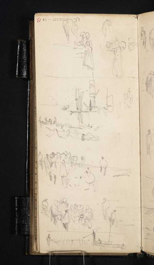 ‘Groups of Figures‘, Joseph Mallord William Turner, c.1837–41 | Tate