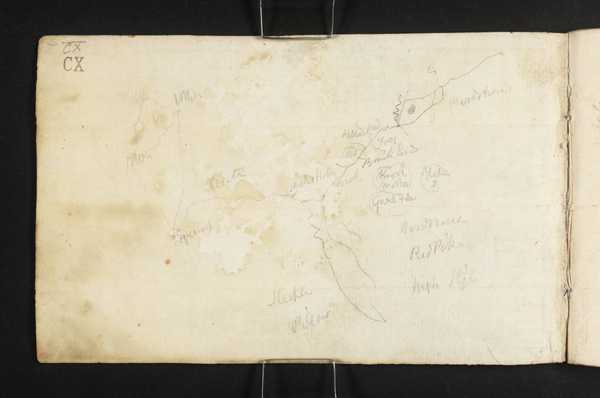 ‘Sketch Map of Ennerdale and Surroundings, with Notes (Inscriptions by ...